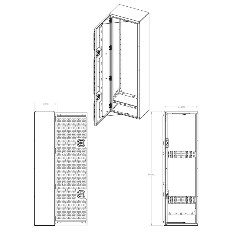Rear Door Storage Box - Large Ski Box - RB Components