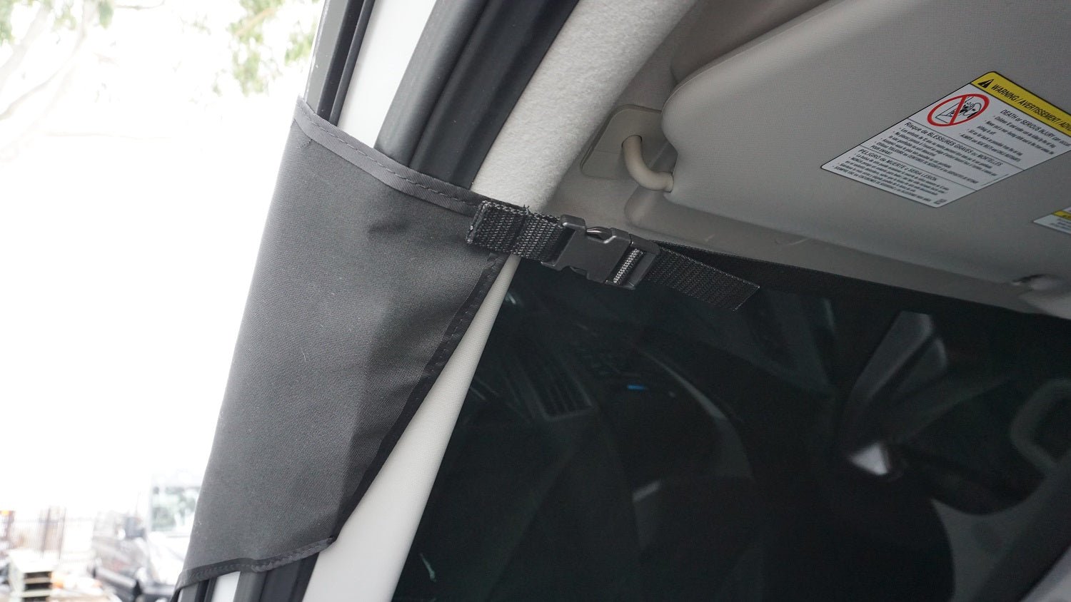2014+ Ford Transit Exterior Front Window Shade Kit w/Integeral Side Wi ...